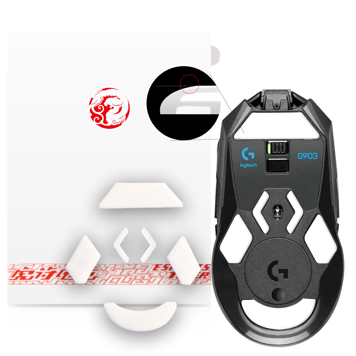 Arc 1 Mouse PTFE Skates | Logitech G903 – EspTiger