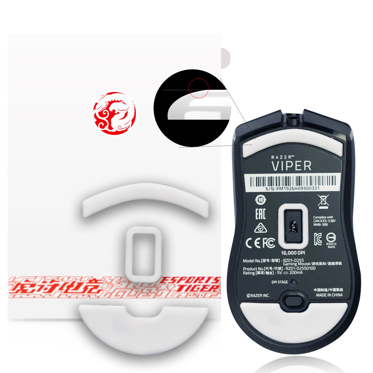 ICE Mouse Skates For Razer Viper – EspTiger